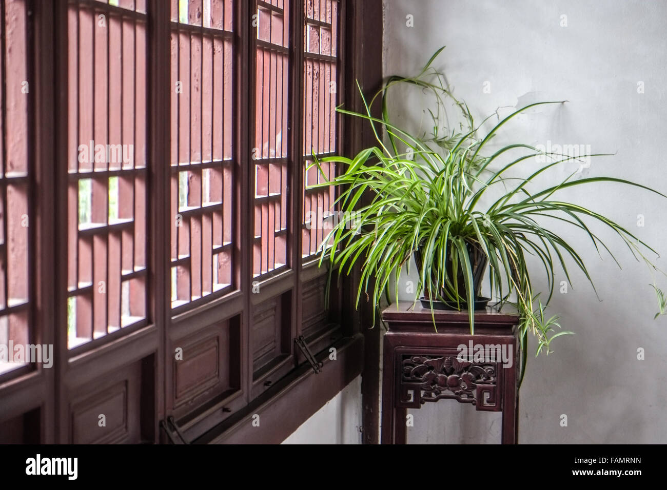 Chinese style window frame Stock Photo - Alamy