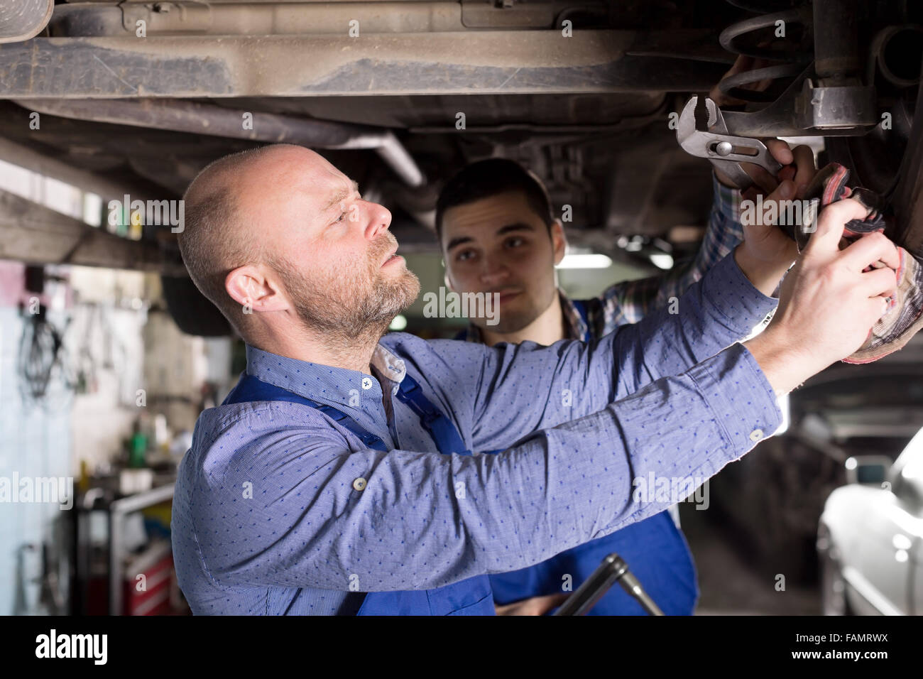 Russian motor repairing shop hi-res stock photography and images - Alamy