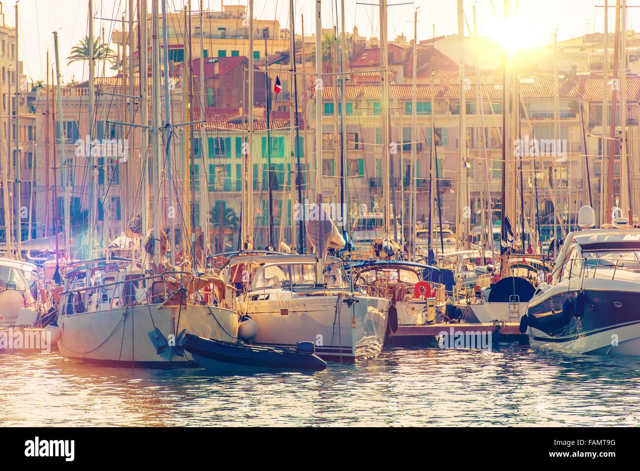 Cannes Marina French Riviera. Port De Cannes Marina France. Yachts and ...