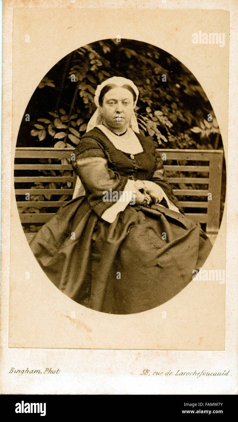 Queen Victoria, ca 1865, by Robert Jefferson Bingham Stock Photo - Alamy