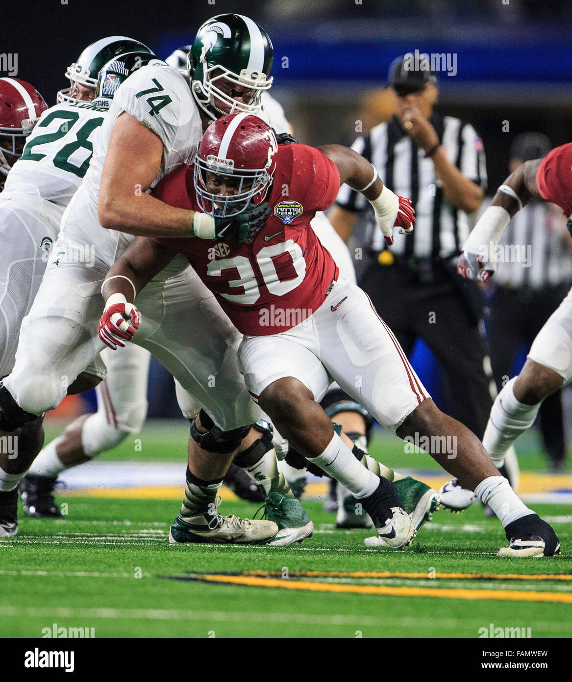 Arlington, Texas, USA. 31st Dec, 2015. Michigan State Spartans ...