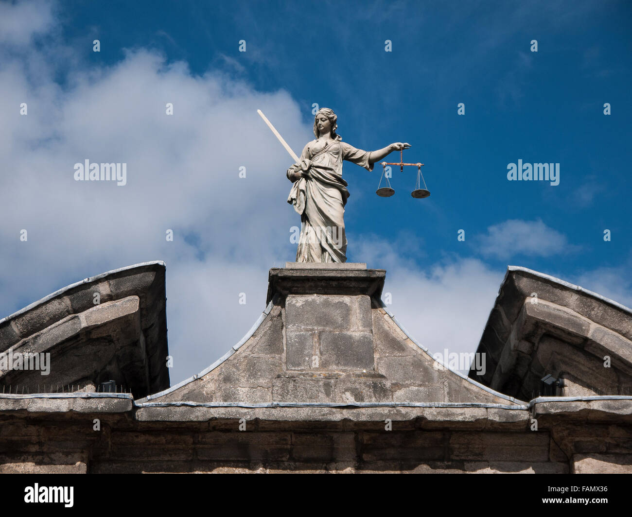 Lustitia, Lady Justice, Statue, Dublin Castle, Dublin, Ireland Stock ...