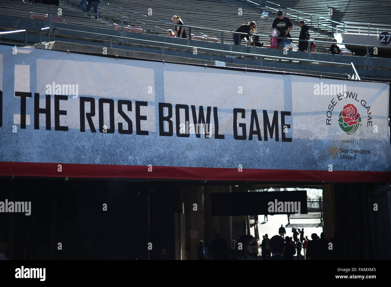 Pasadena, CA. 1st Jan, 2016. .Rose Bowl Pre-Game ambience, and Art at ...