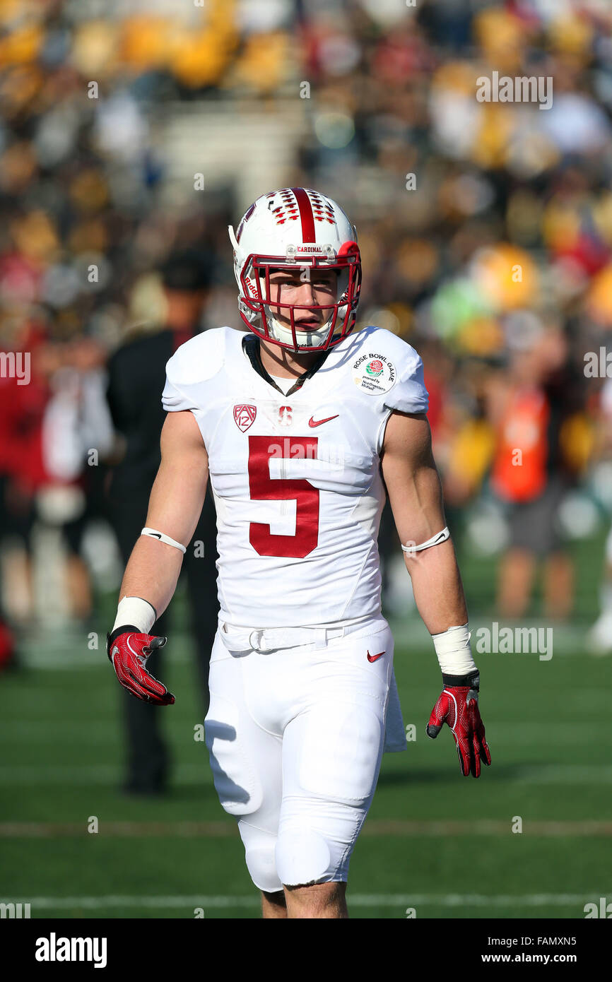 Pasadena, California, USA. 1st January, 2016. Stanford Cardinal running ...