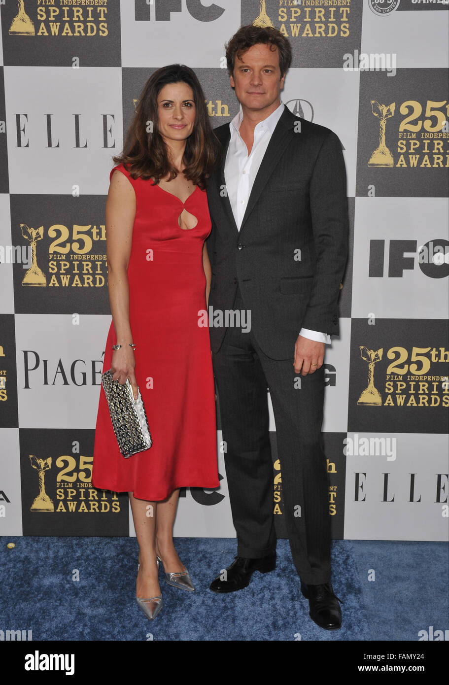 LOS ANGELES, CA - MARCH 5, 2010: Colin Firth at the 25th Anniversary ...