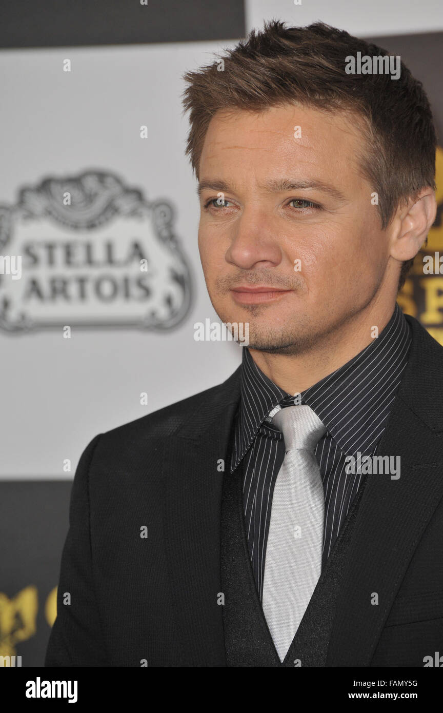 Jeremy renner a red carpet event hi-res stock photography and images ...