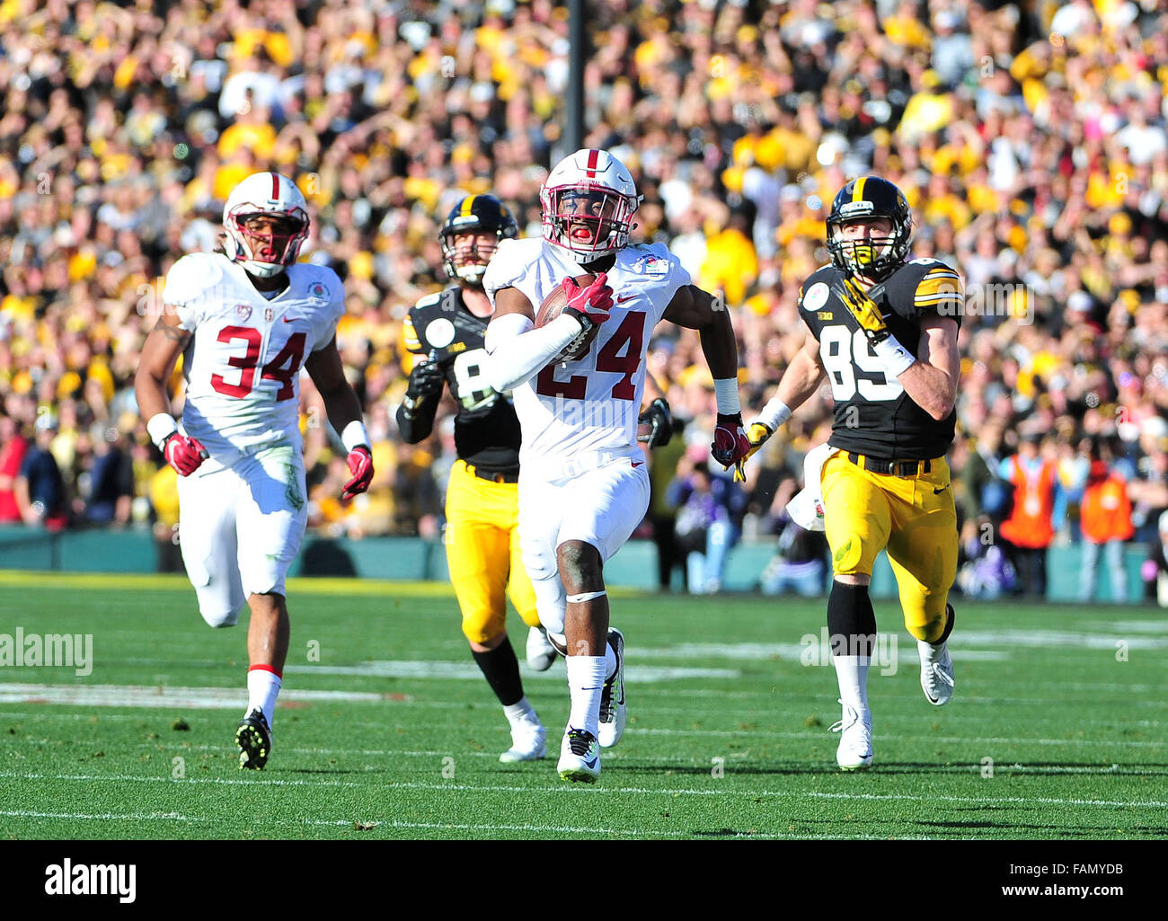 Pasadena, CA. 01st Jan, 2016. Stanford Cardinal cornerback Quenton ...