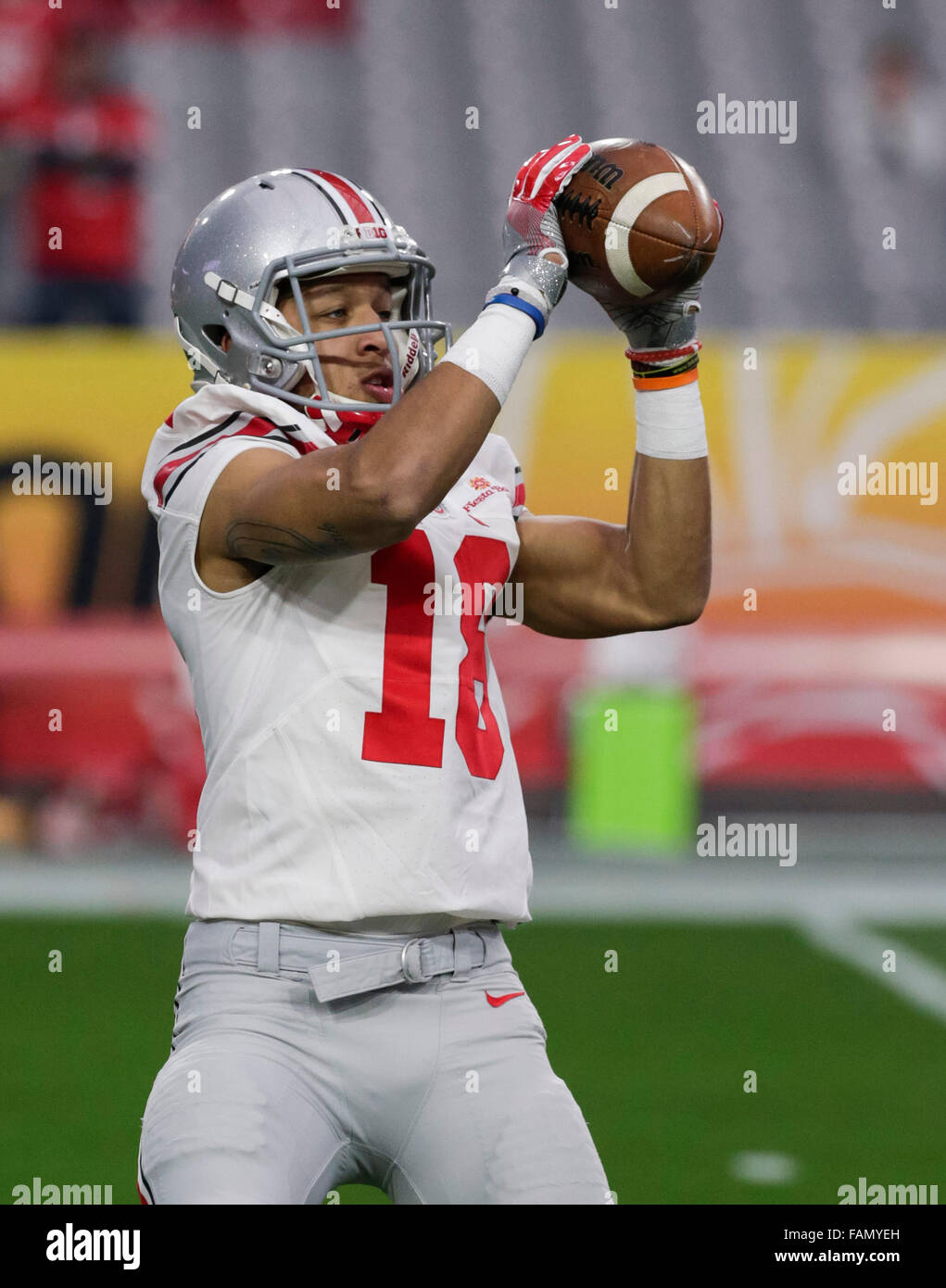 Glendale, AZ, USA. 1st Jan, 2016. Ohio State Buckeyes WR Kato Mitchell ...