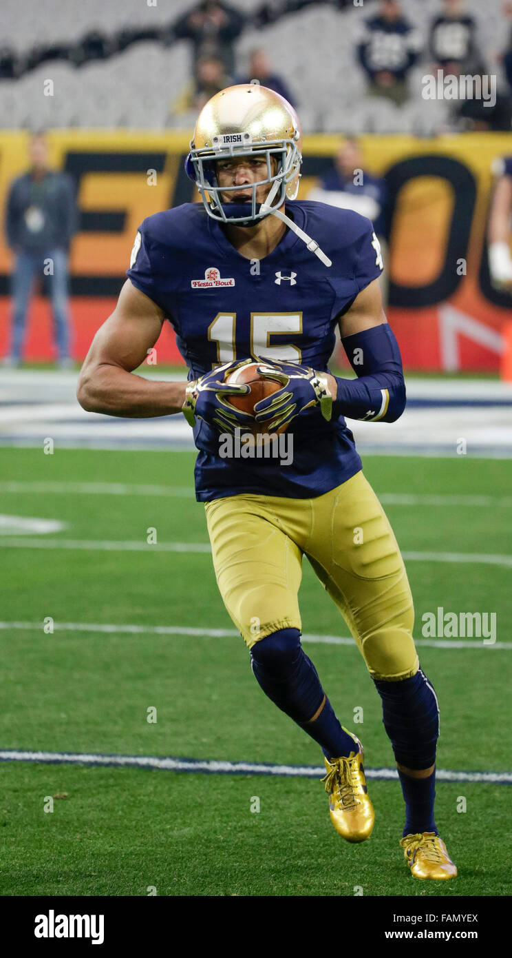Glendale, AZ, USA. 1st Jan, 2016. Notre Dame Fighting Irish Wide ...