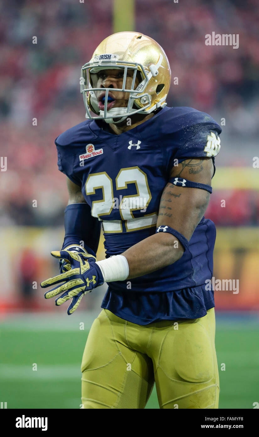 Glendale, AZ, USA. 1st Jan, 2016. Notre Dame Fighting Irish Safety ...