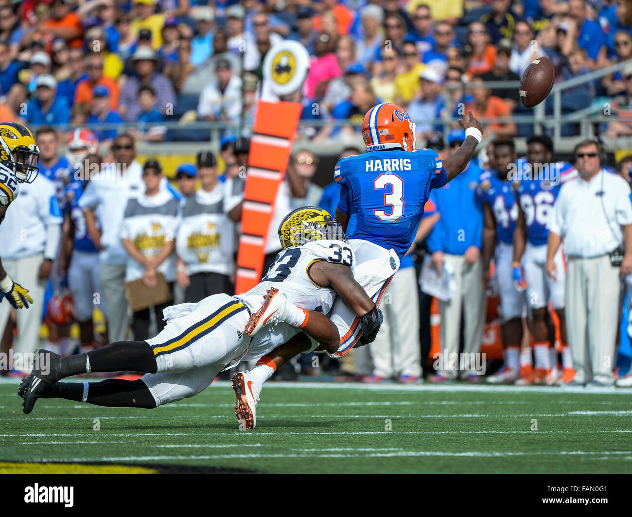 Orlando, FL, USA. 1st Jan, 2016. Florida Gators quarterback Treon ...