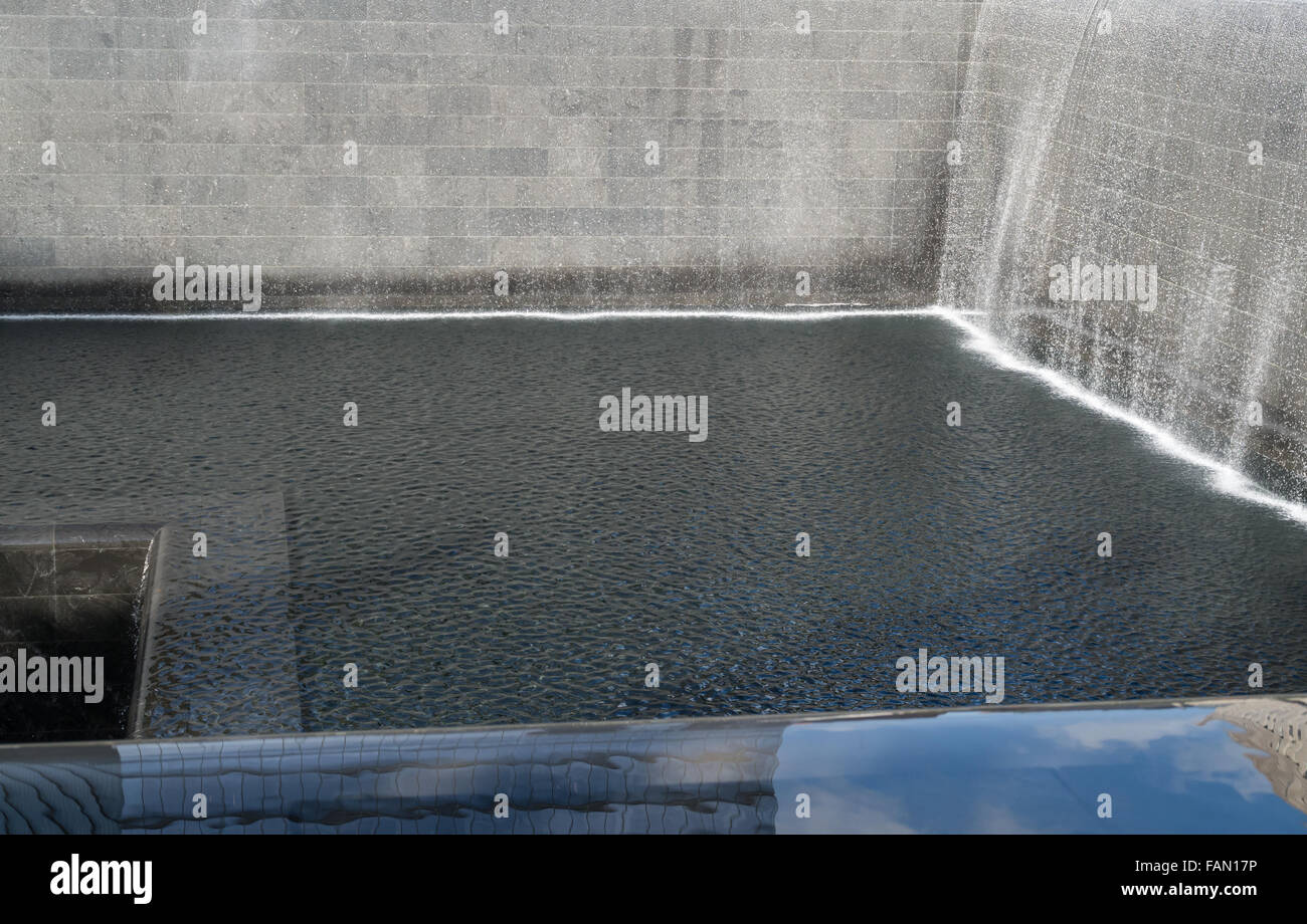 The World Trade Center memorial fountains stand in the footprint of the ...