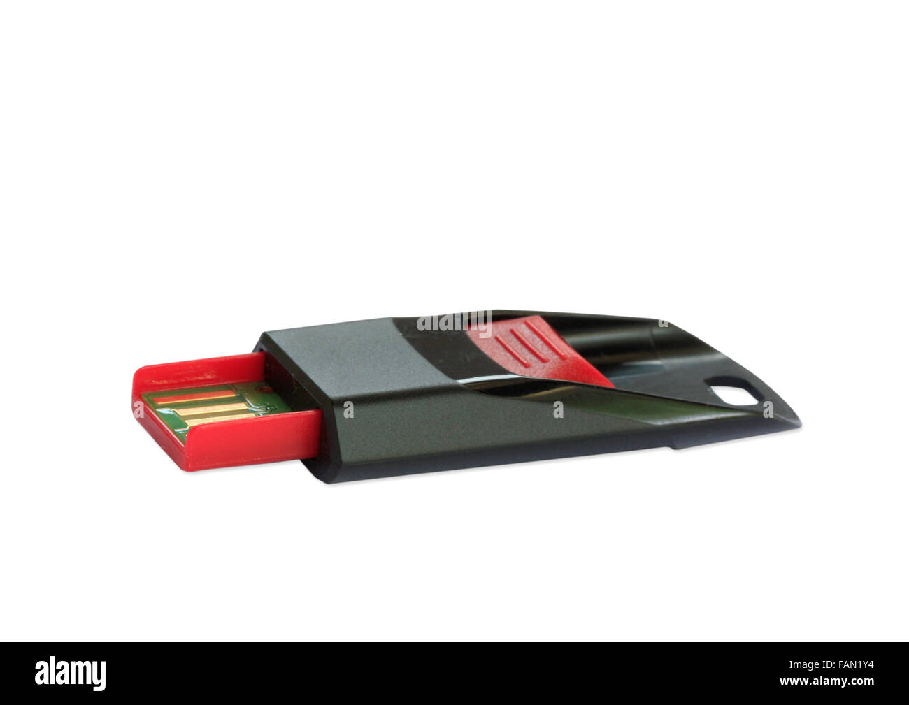 USB memory stick on white background Stock Photo - Alamy