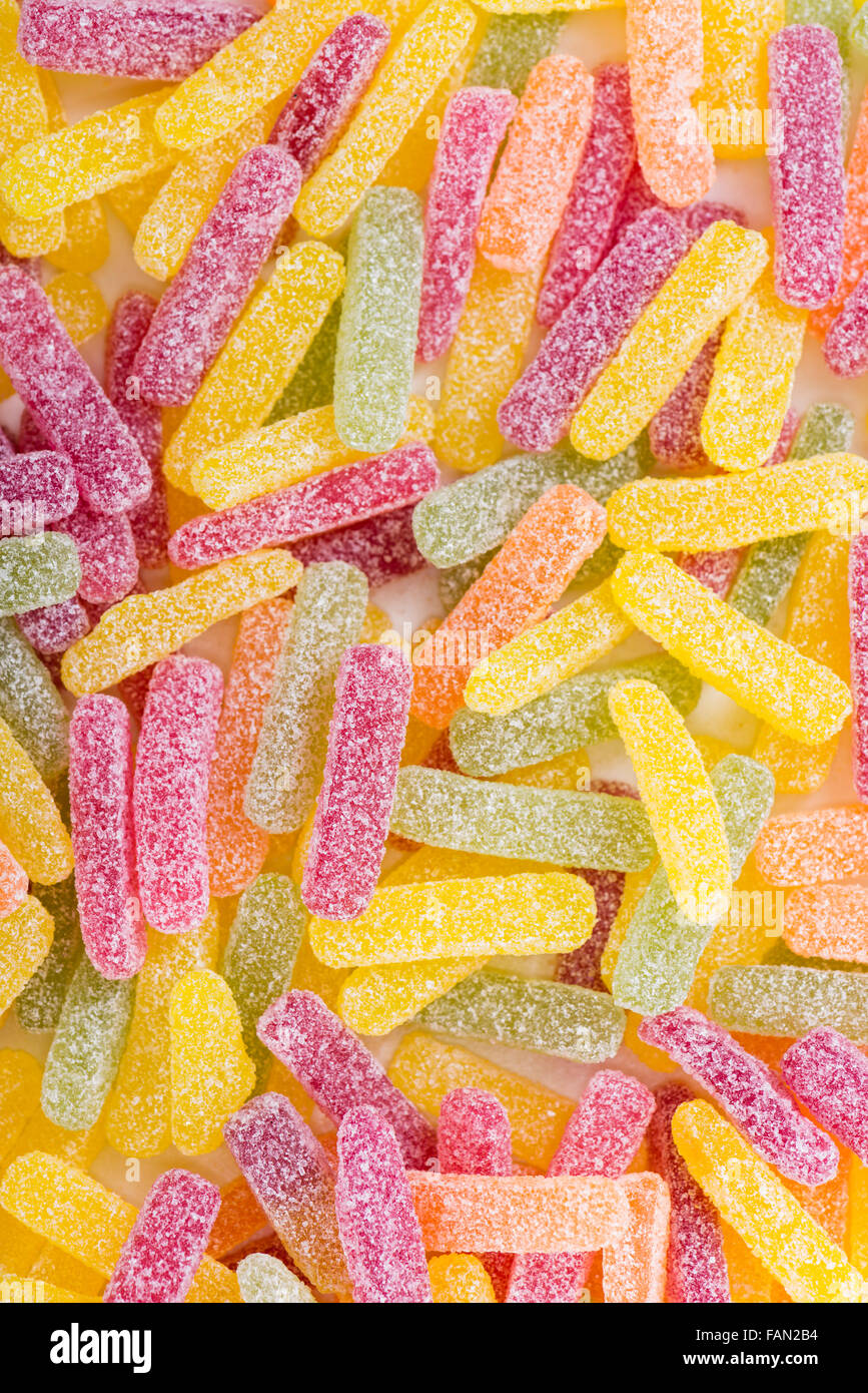 Gummi Candy (sweet and sour) for use as background image or as texture ...