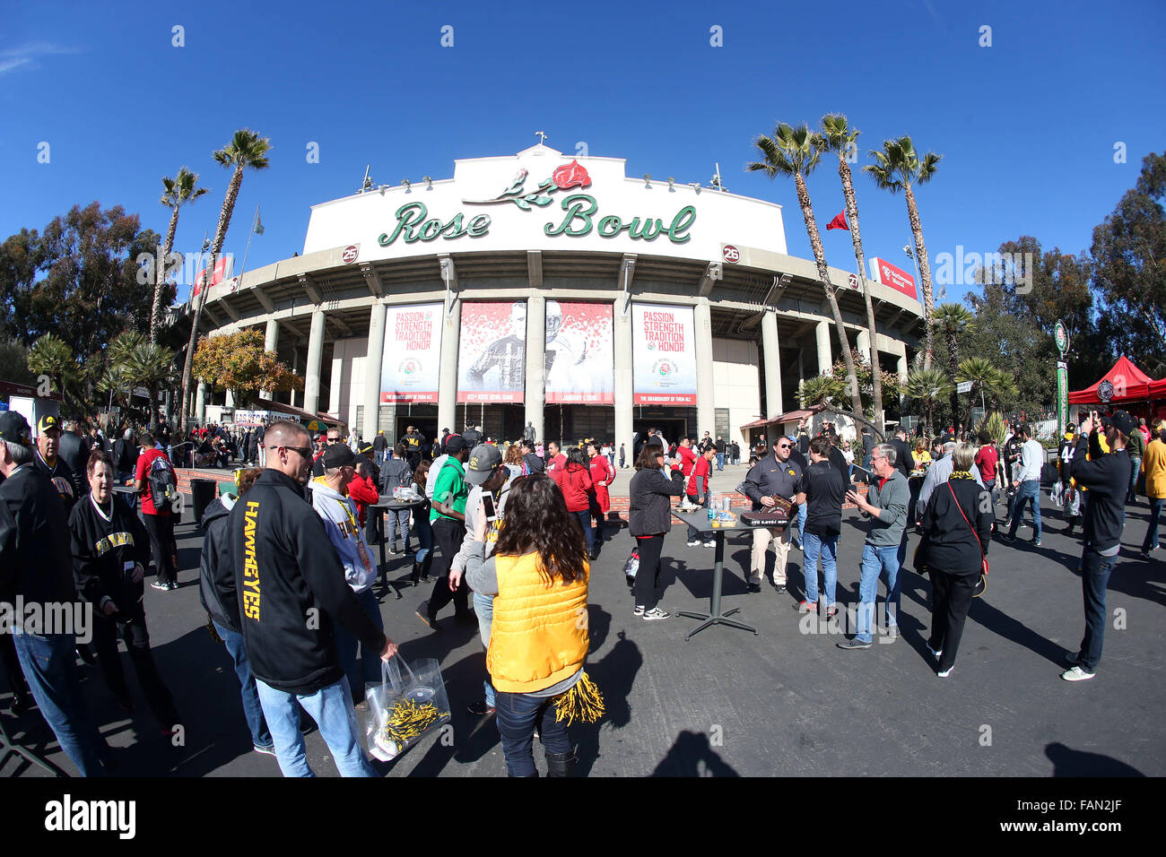 January 01, 2016 General view of the Rose Bowl during the Rose Bowl ...