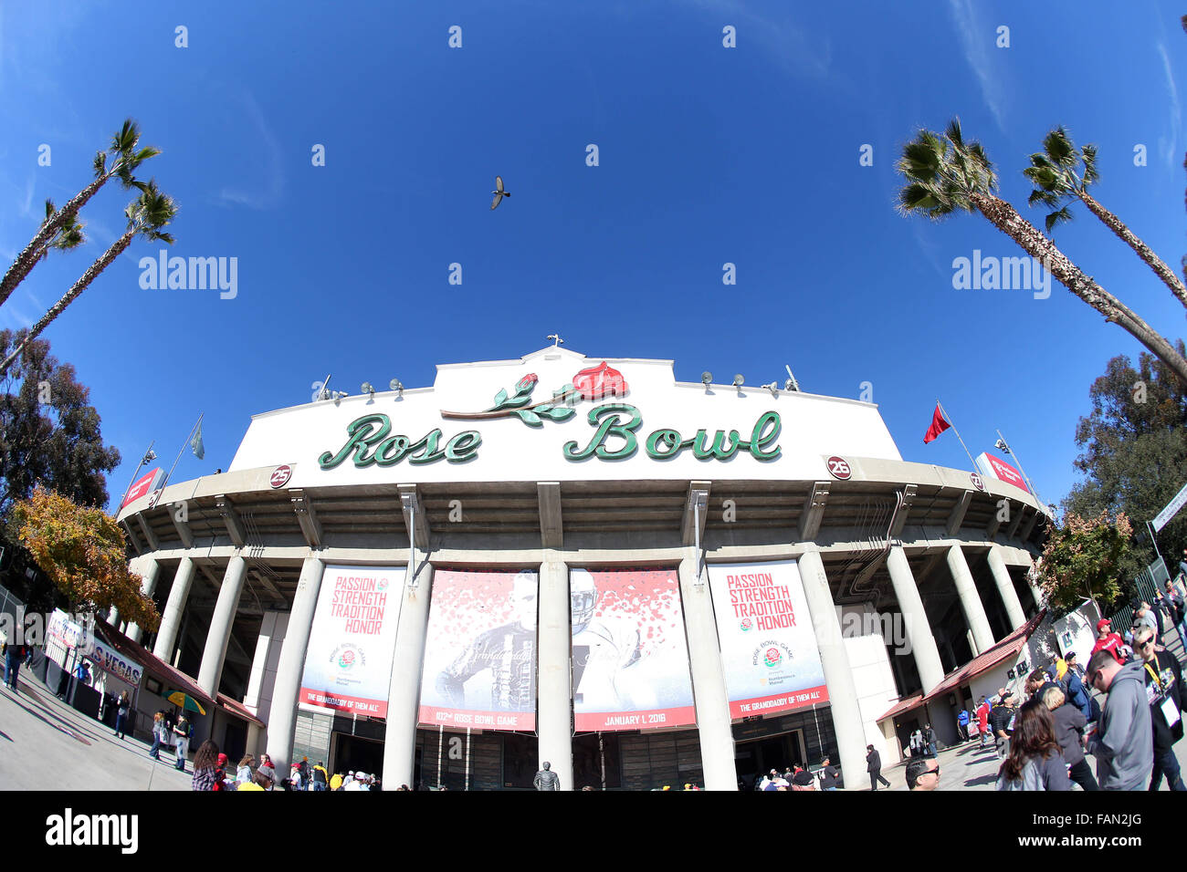 January 01, 2016 General view of the Rose Bowl during the Rose Bowl ...