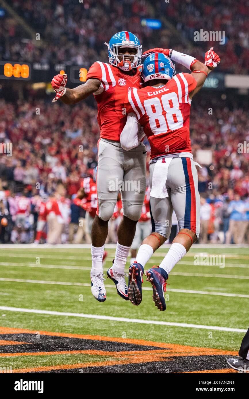 New Orleans, Los Angeles, USA. 1st January, 2016. Ole Miss wide ...