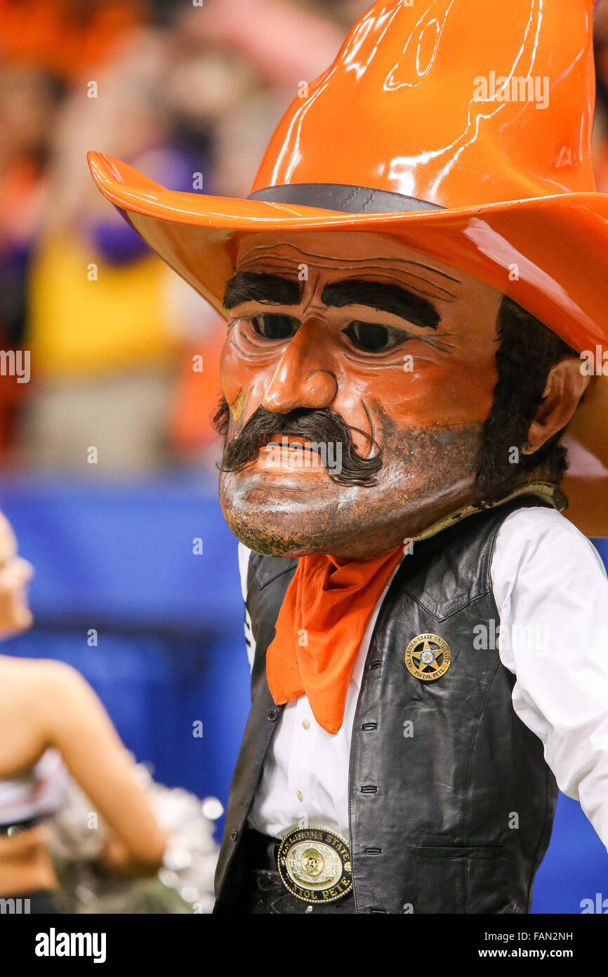 January 01, 2016 - Oklahoma State Cowboys mascot during the game ...