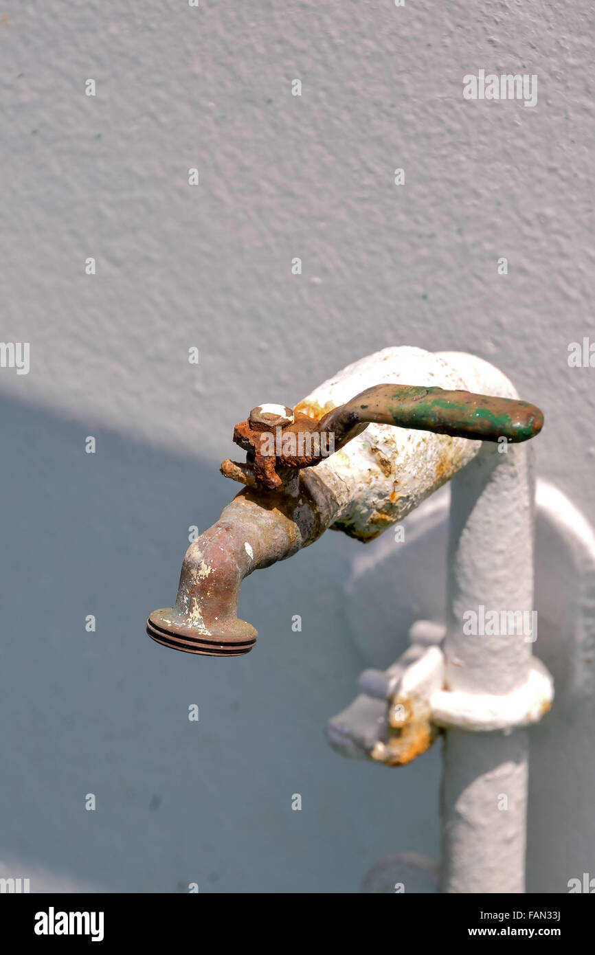 Metal Water Faucet Stock Photo - Alamy