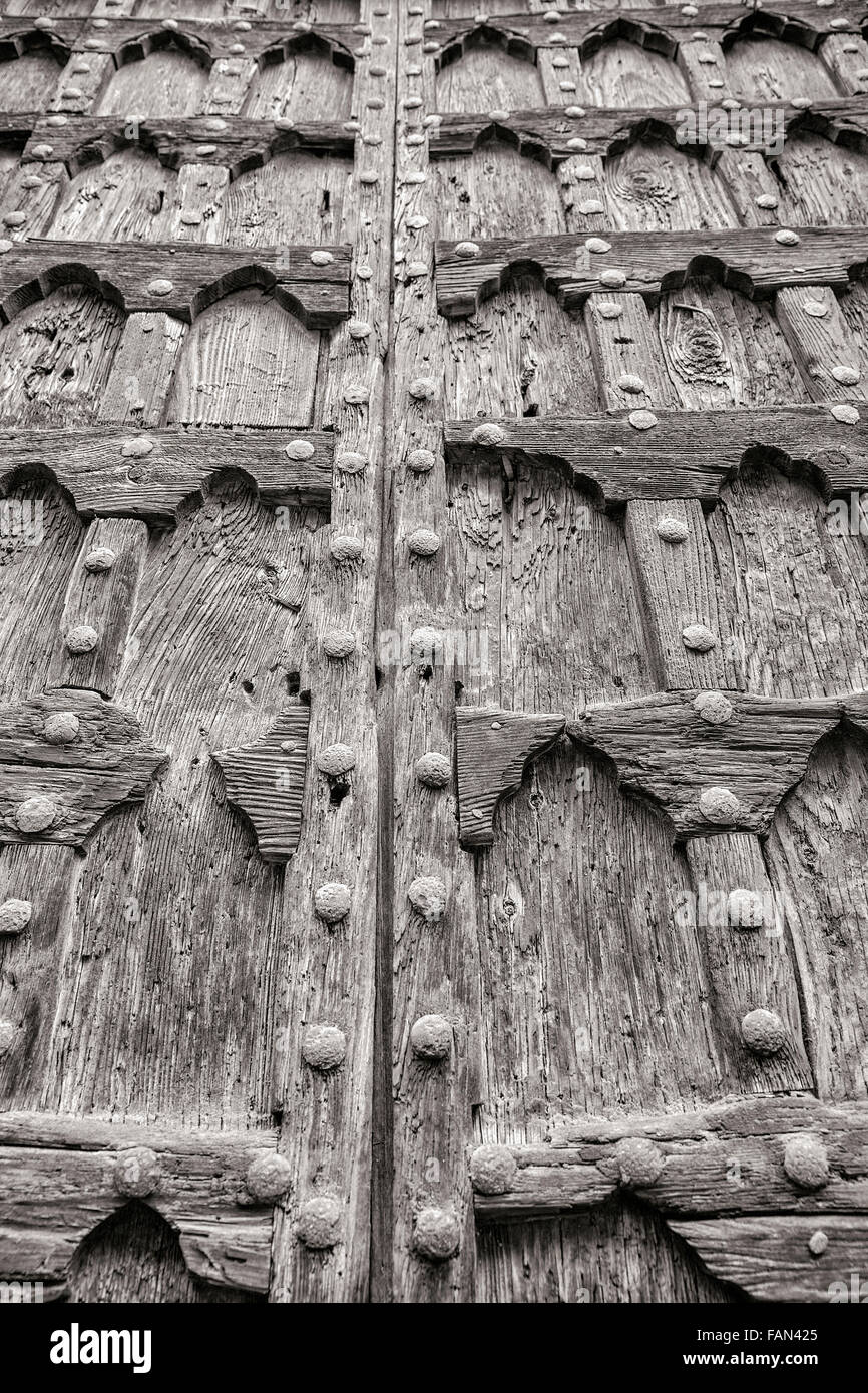 rustic wooden gates, Verona Stock Photo - Alamy