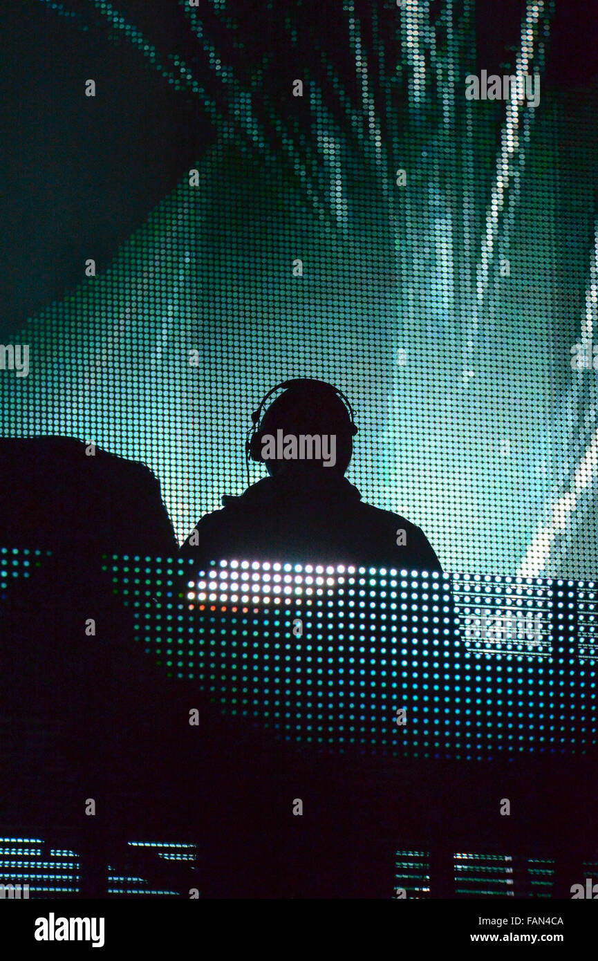 Eric Prydz performs during the Snowglobe Music Festival at Lake Tahoe ...