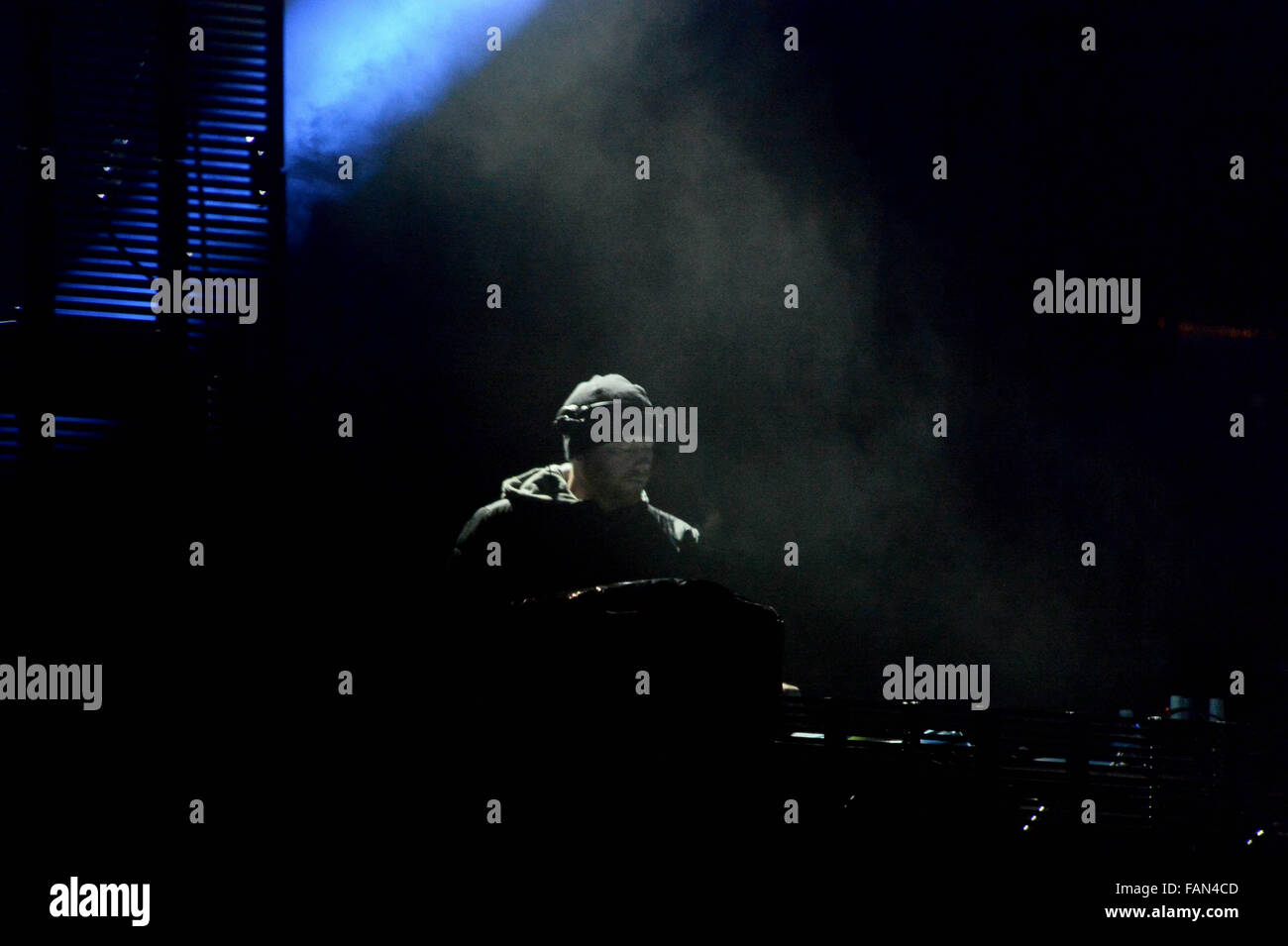 Eric Prydz performs during the Snowglobe Music Festival at Lake Tahoe ...