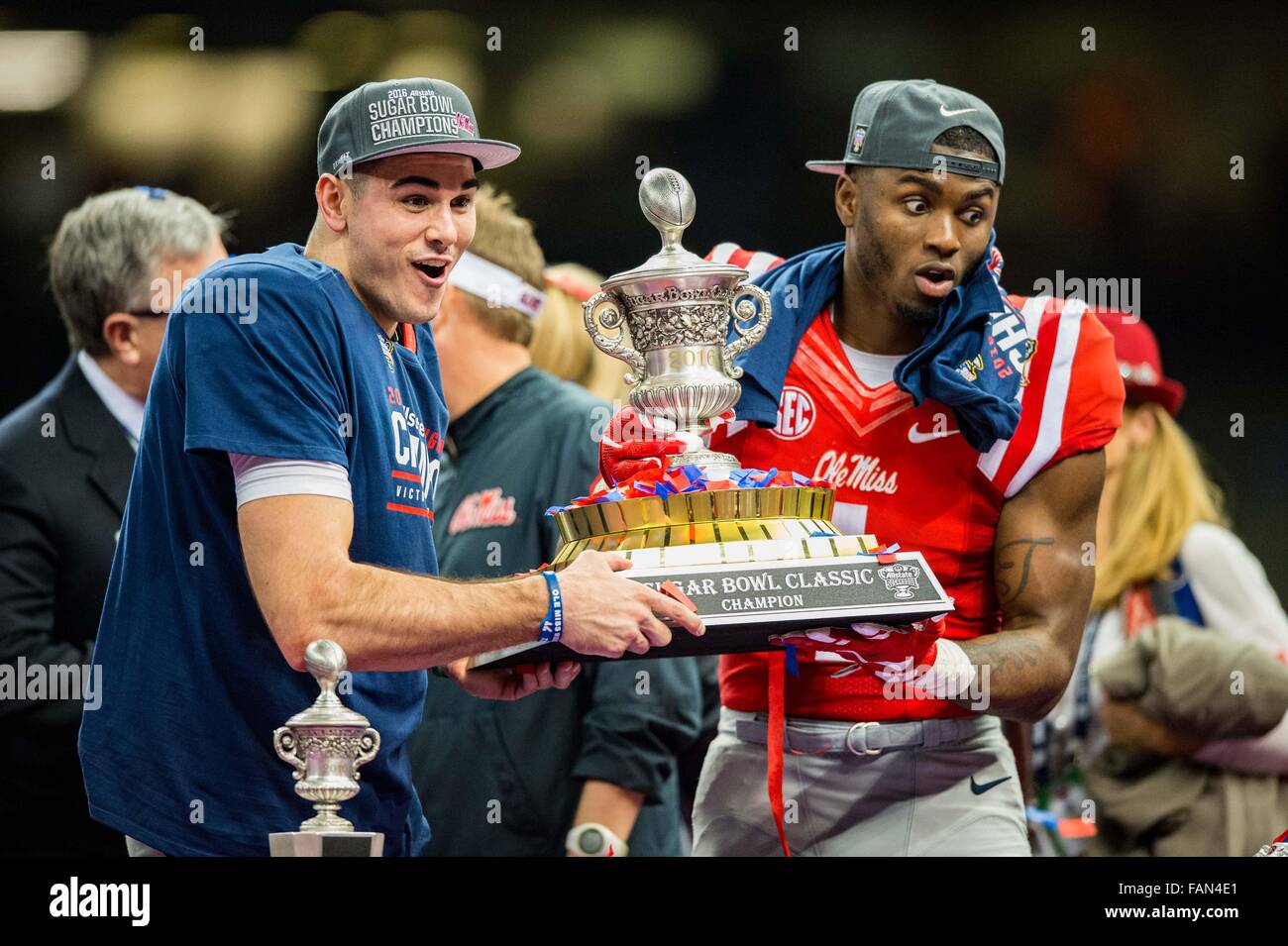 New Orleans, Los Angeles, USA. 1st January, 2016. Ole Miss quarterback ...