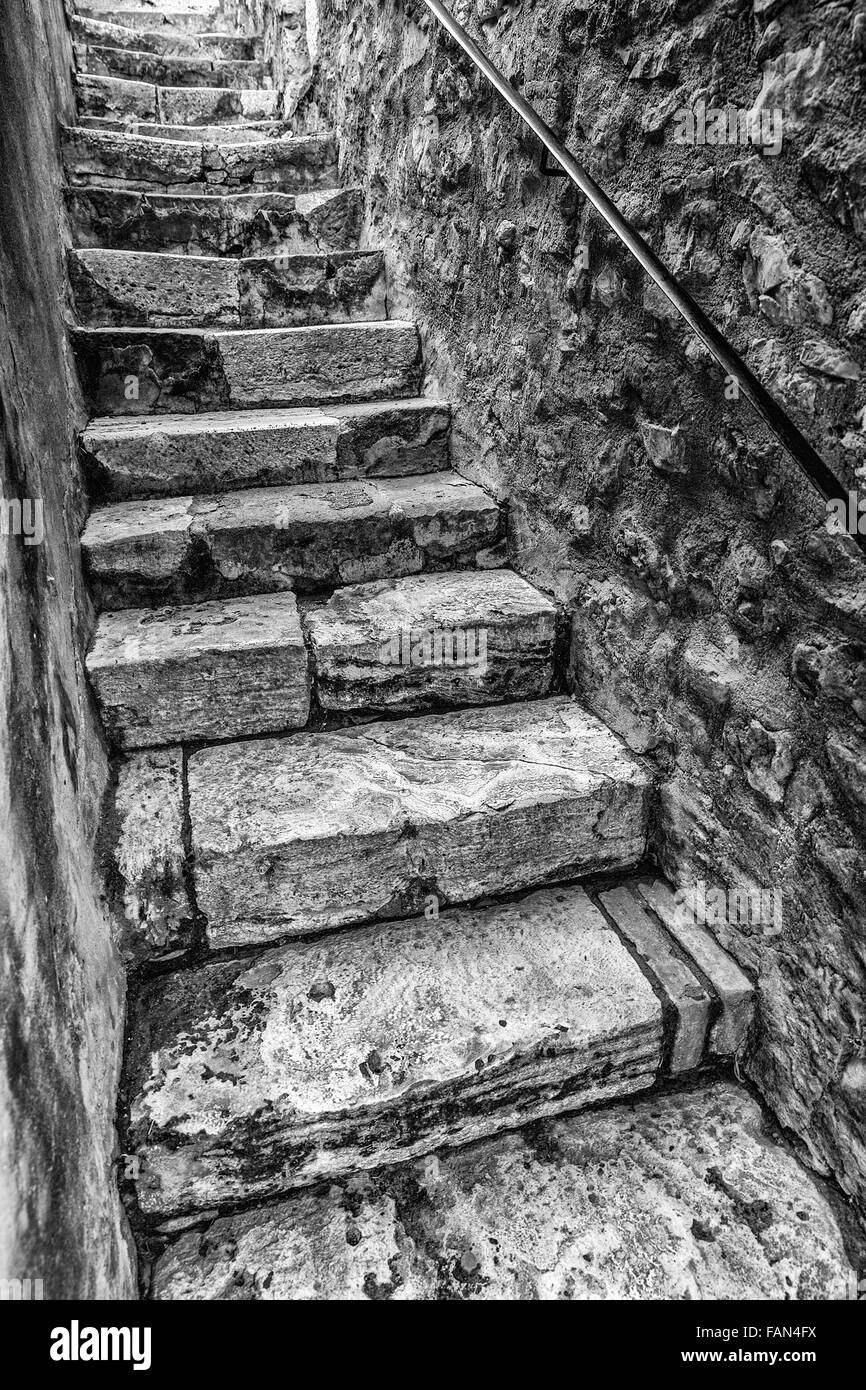 stone steps in Tuscany Stock Photo - Alamy