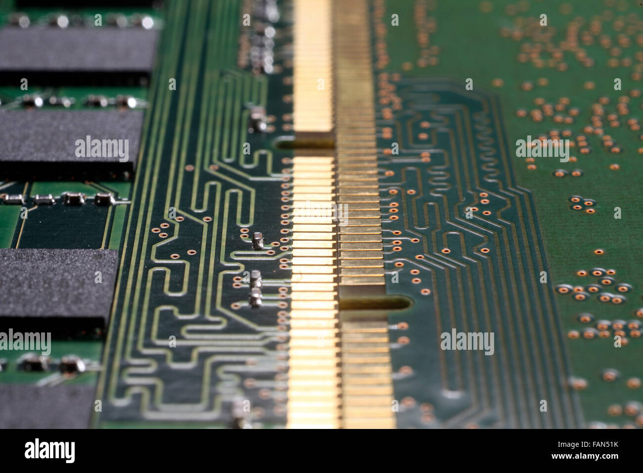 close up Computer memory chips. RAM Stock Photo - Alamy
