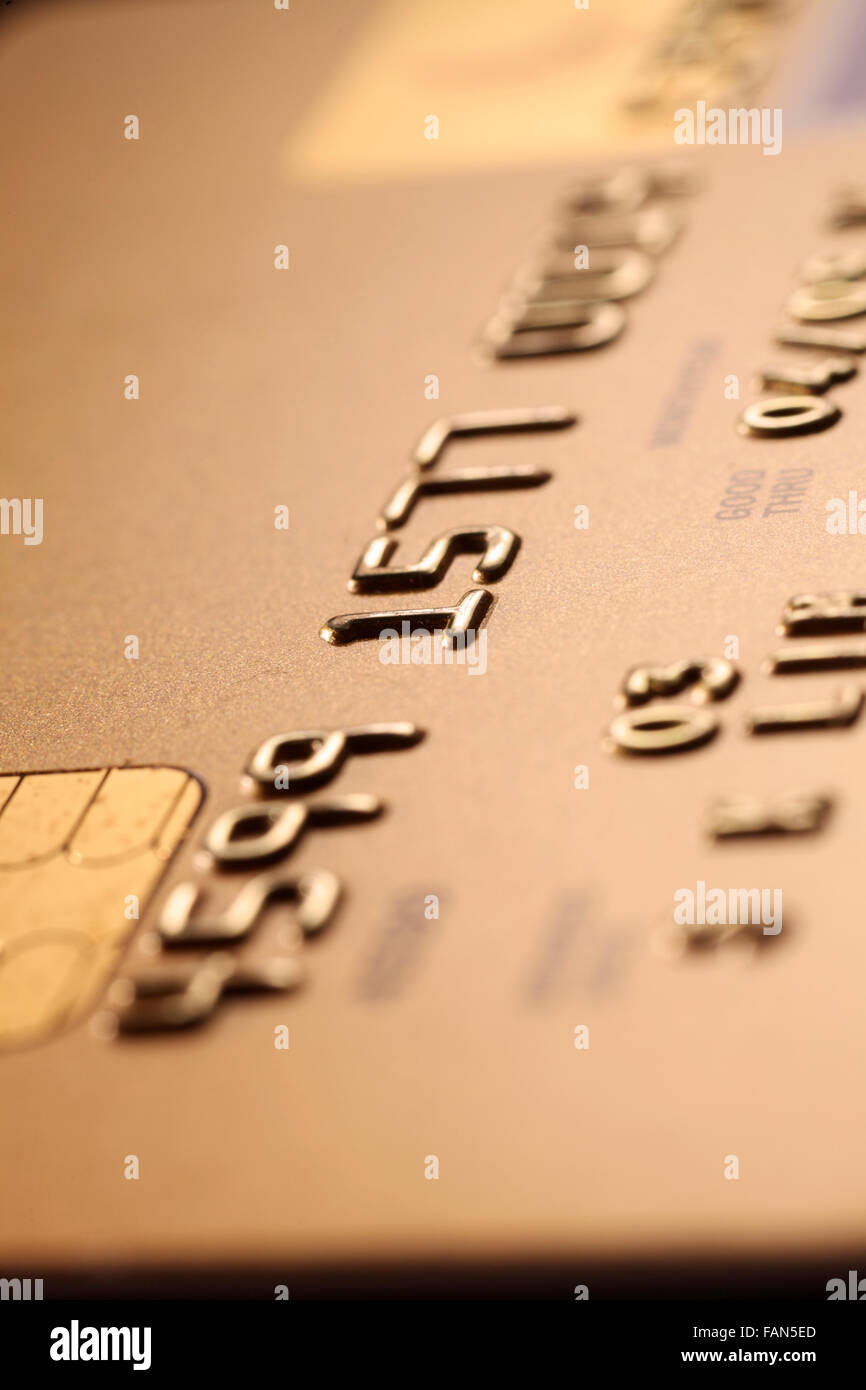 Detail of credit card, studio shot Stock Photo - Alamy