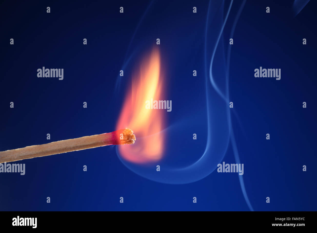 Close-up of a burning matchstick Stock Photo - Alamy