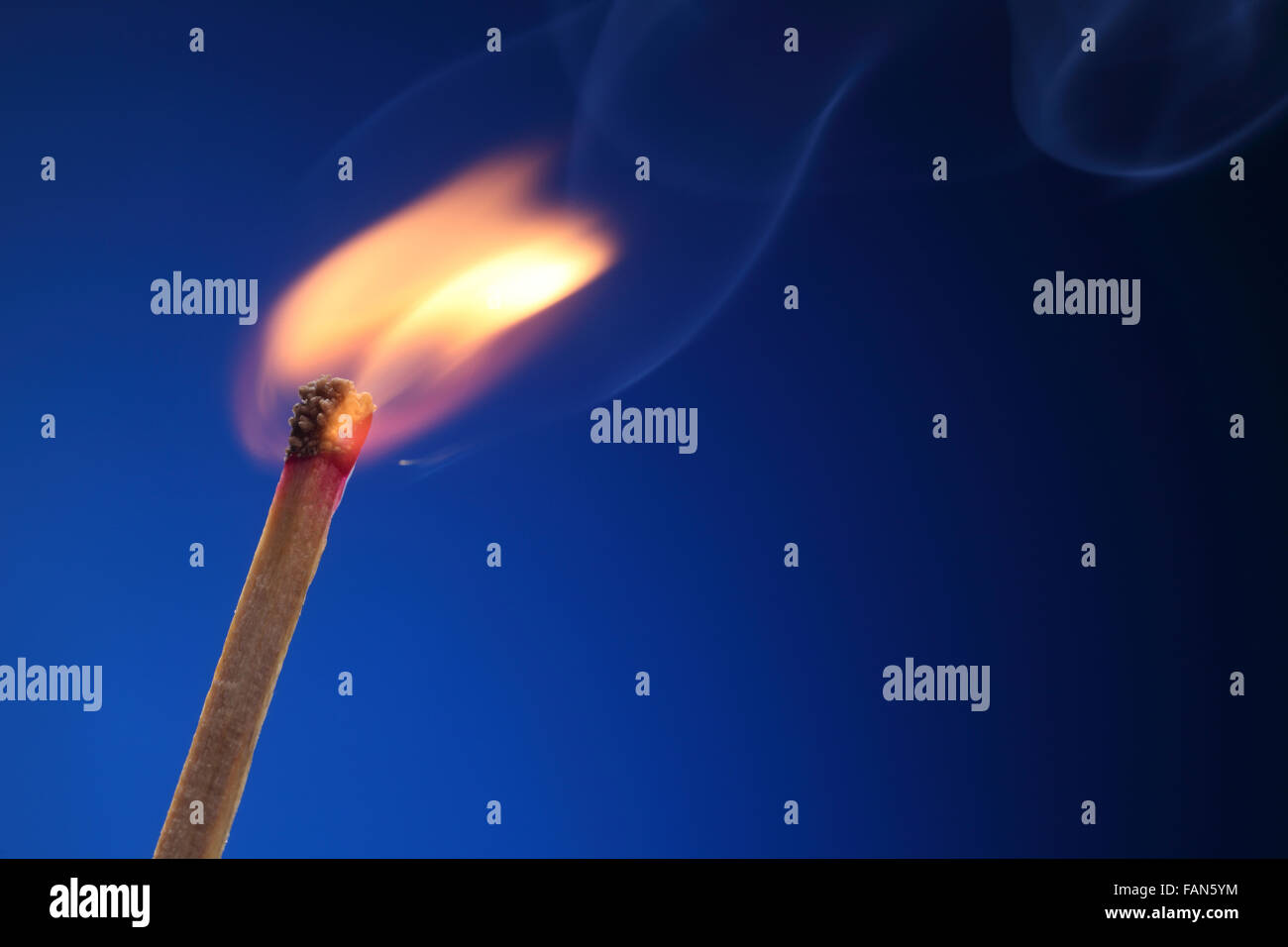 Close-up of a burning matchstick Stock Photo - Alamy