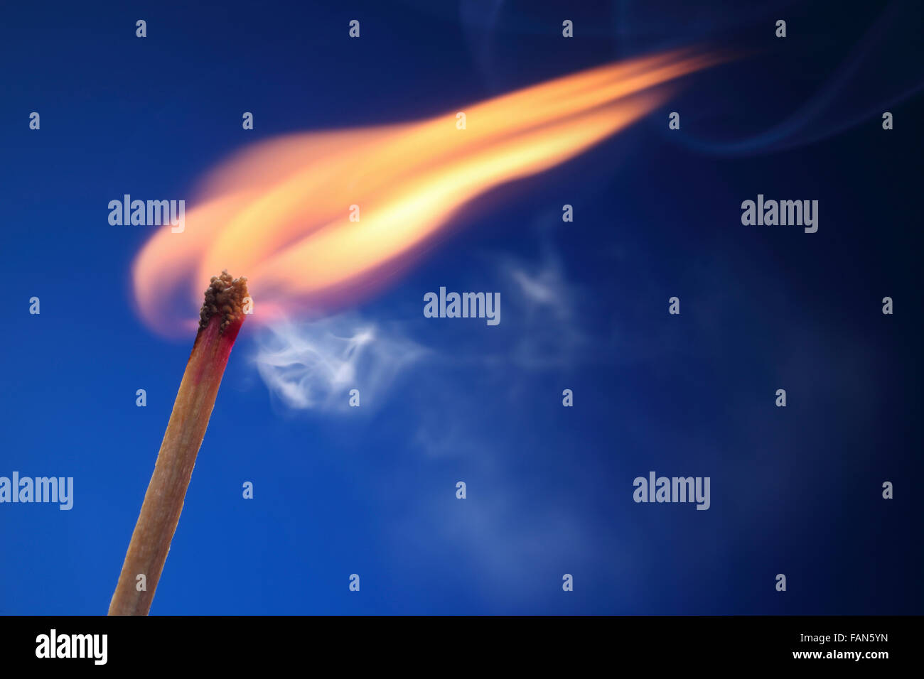 Close-up of a burning matchstick Stock Photo - Alamy