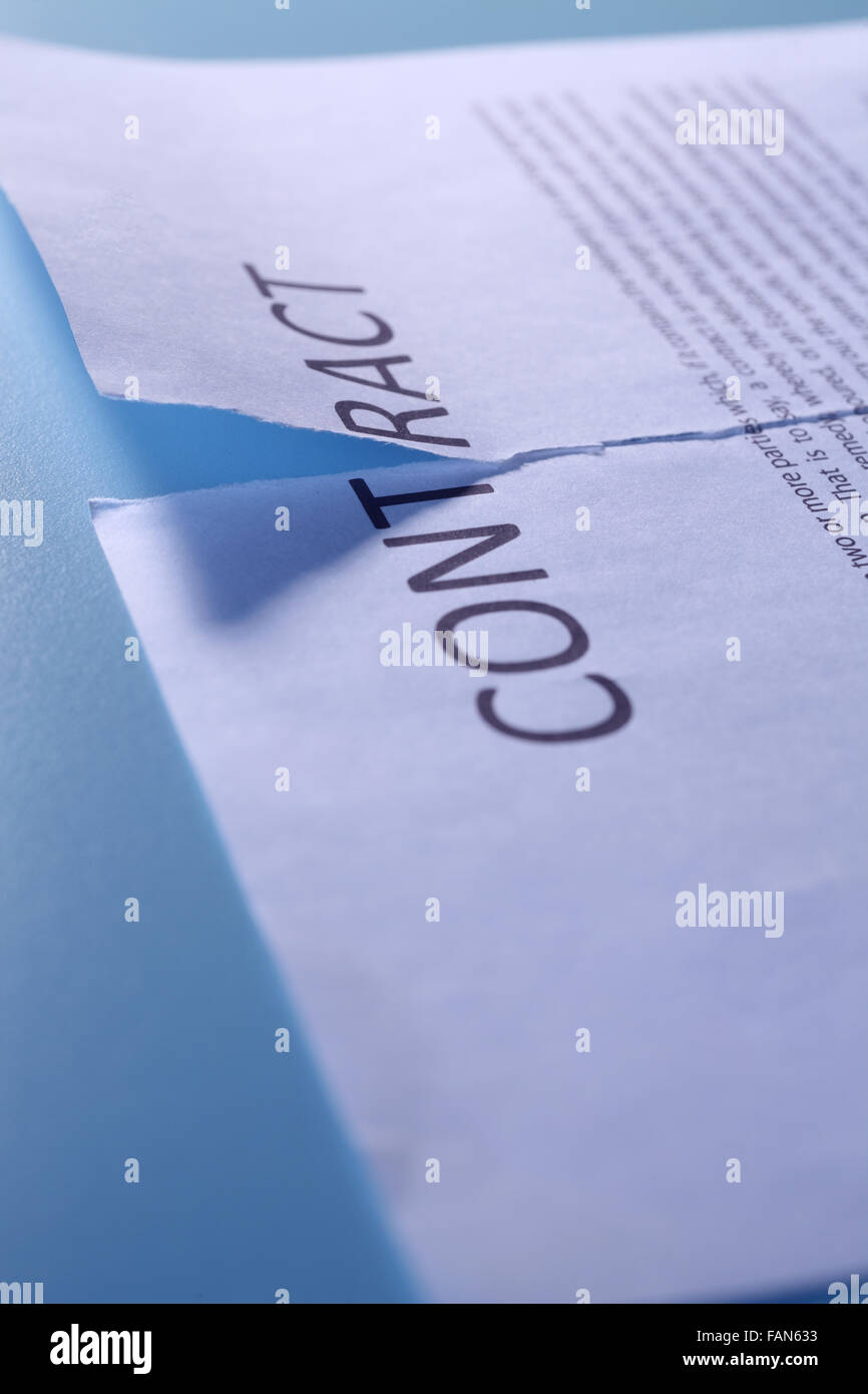 Tear up contract hi-res stock photography and images - Alamy