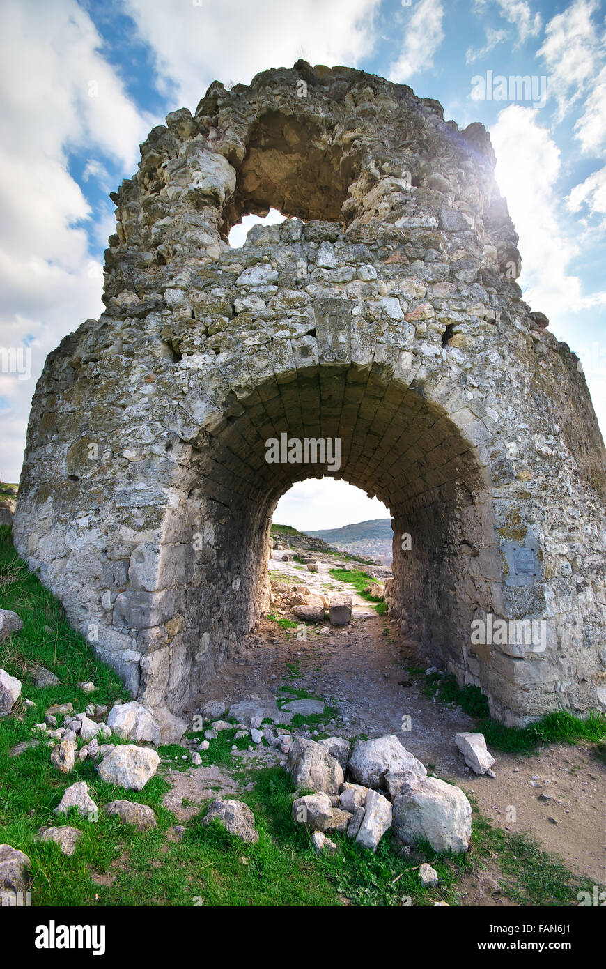 old ancient tower. Historic building Stock Photo - Alamy