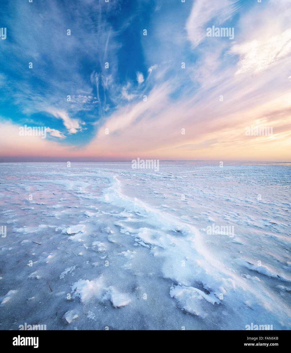 Winter landscape. Composition of nature Stock Photo - Alamy