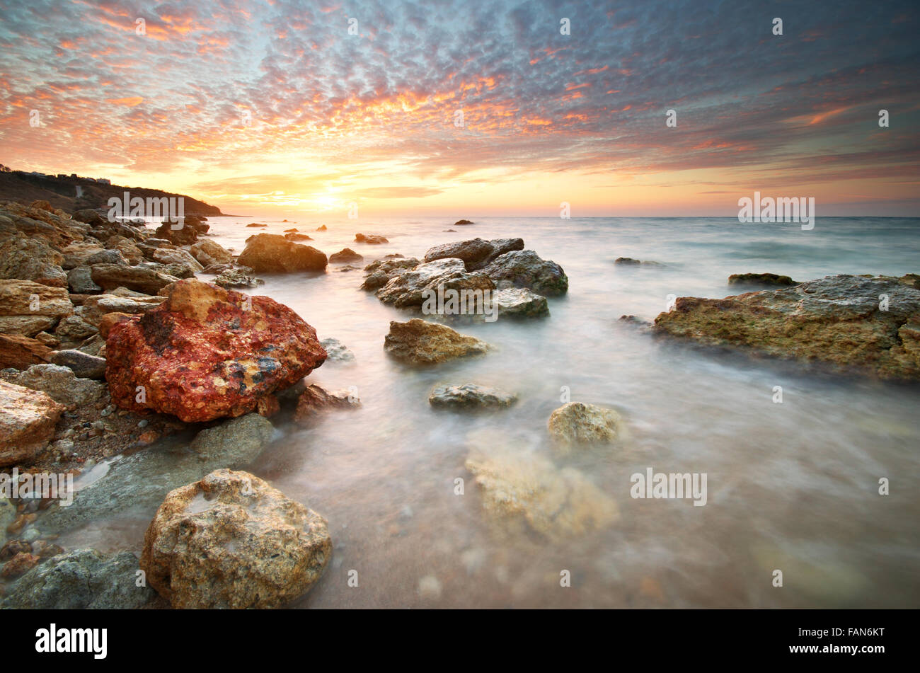 Beautiful seascape. Composition of nature Stock Photo - Alamy