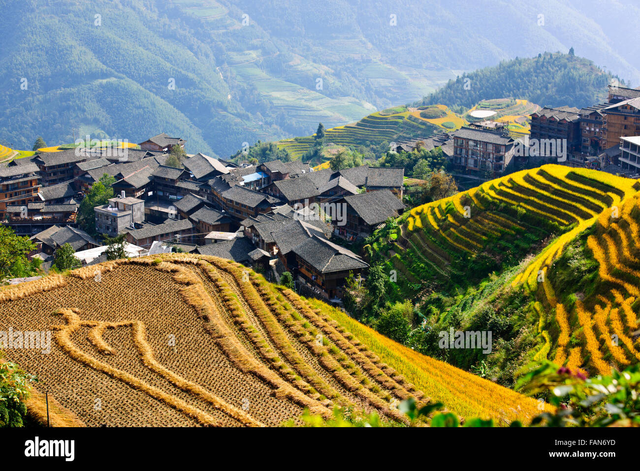 Dazhai village hi-res stock photography and images - Alamy