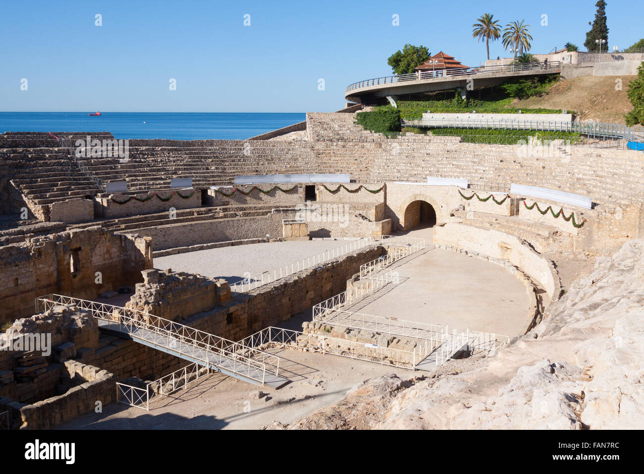 Roman amphitheater in Tarragona. Spain Stock Photo - Alamy