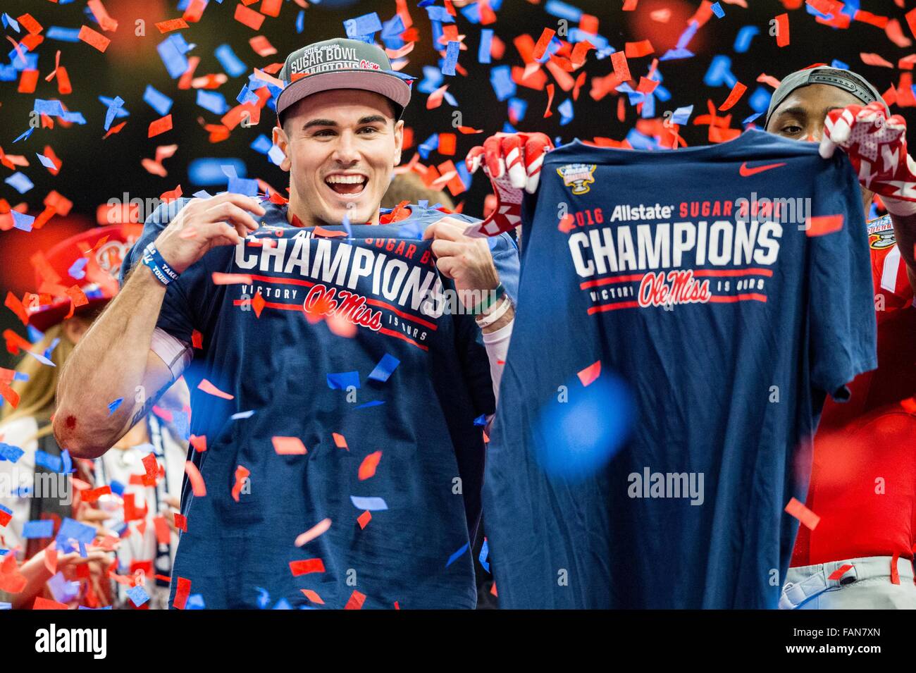 New Orleans, Los Angeles, USA. 1st January, 2016. Ole Miss quarterback ...
