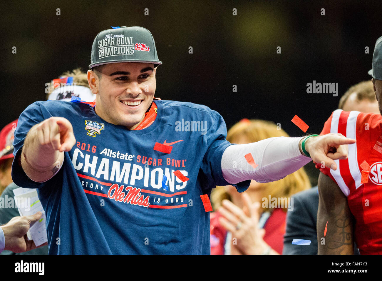 New Orleans, Los Angeles, USA. 1st January, 2016. Ole Miss quarterback ...