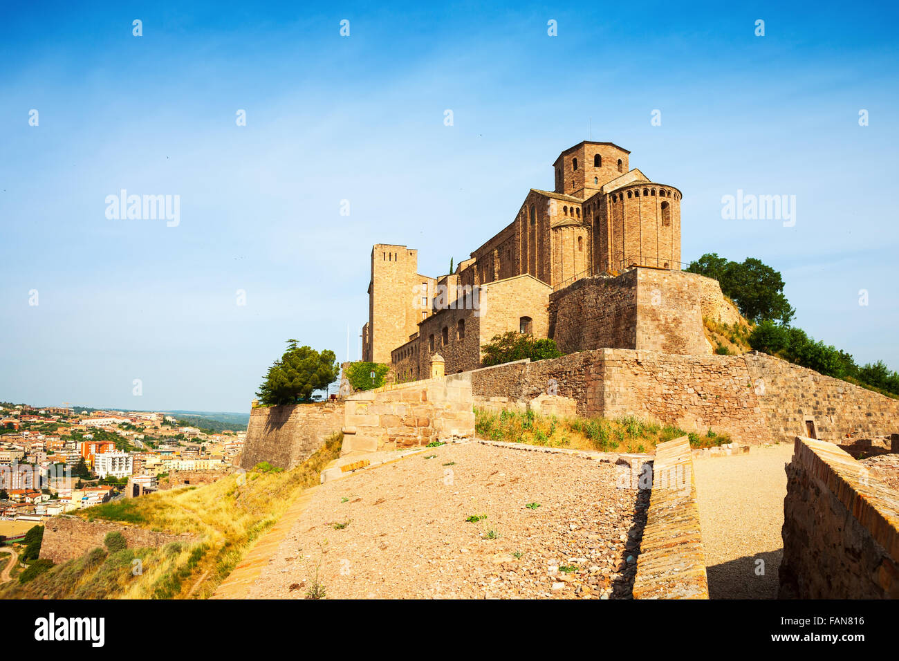 Castle of Cardona. Catalonia, Spain Stock Photo - Alamy