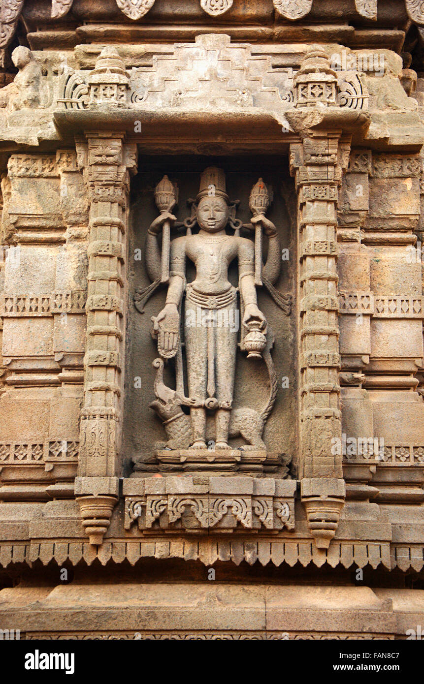 Carved figure in Sundar Narayan Mandir, Nashik, Maharashtra, India ...