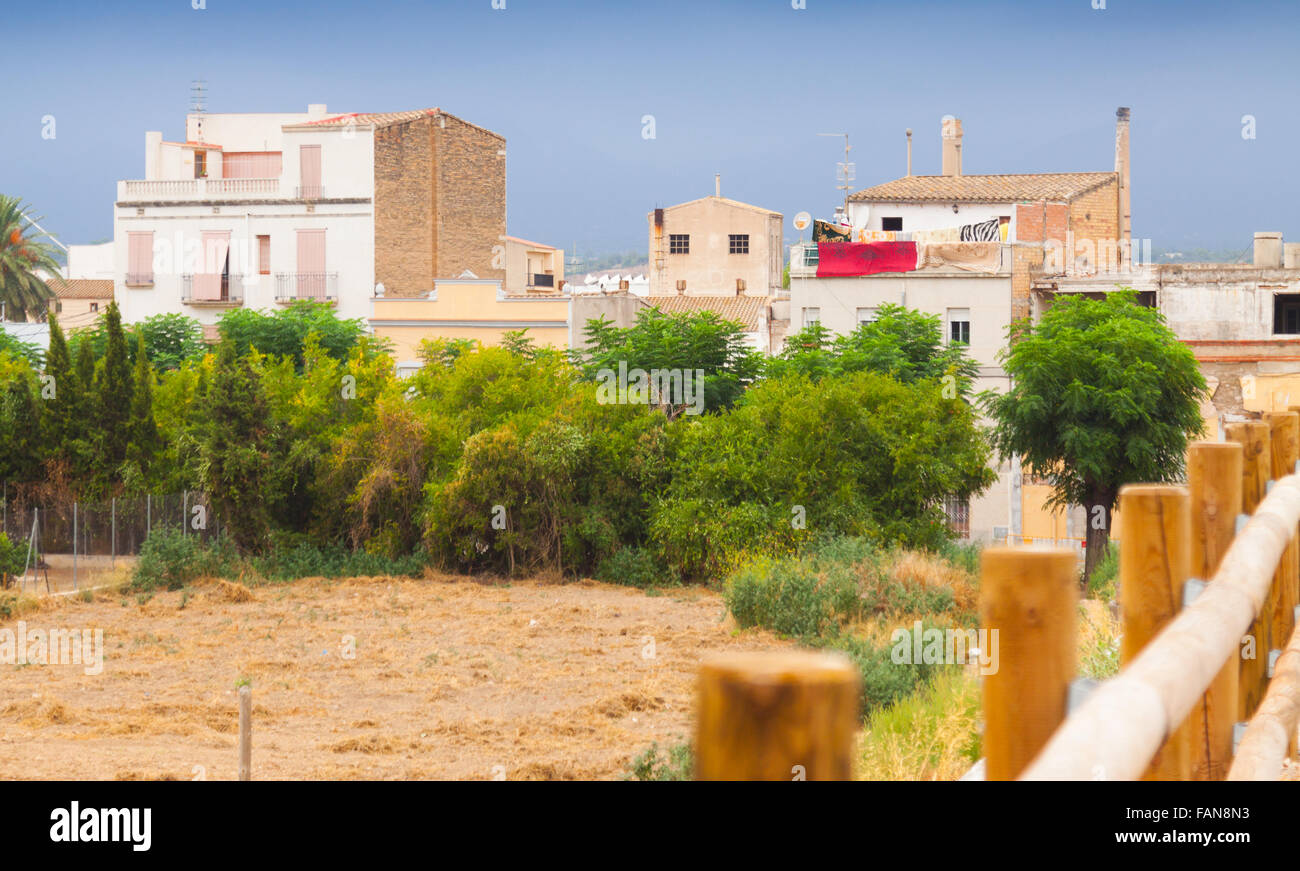 Old houses in spanish town. Tortosa, Spain Stock Photo - Alamy