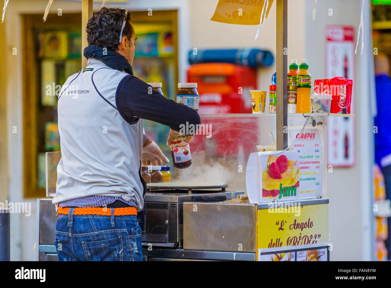 food vendor, Island of Burano off Venice Stock Photo - Alamy