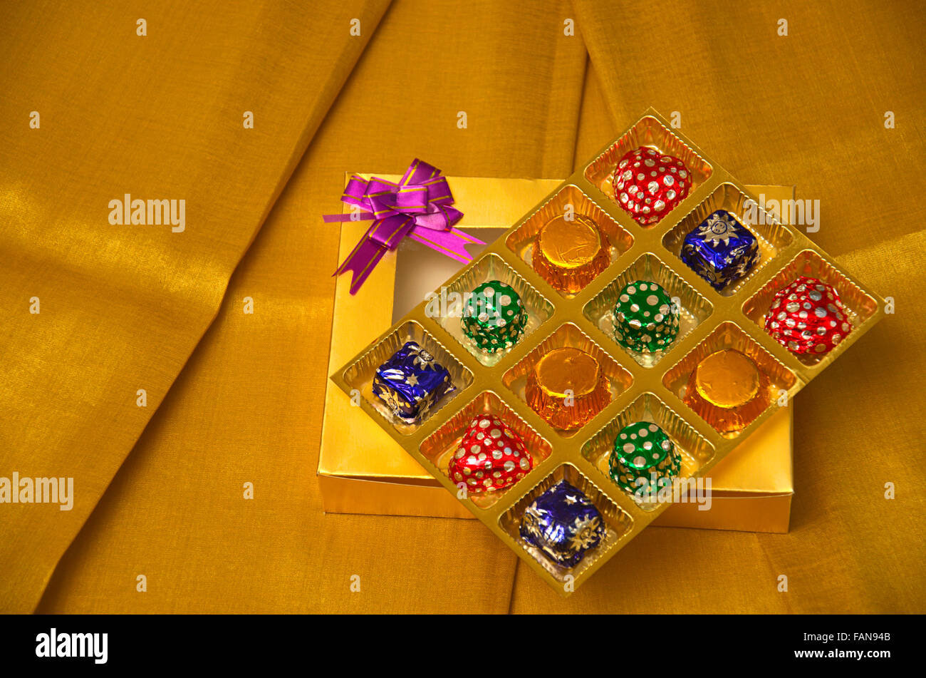 Chocolate gift box, Studio shot, Pune, Maharashtra, India Stock Photo ...