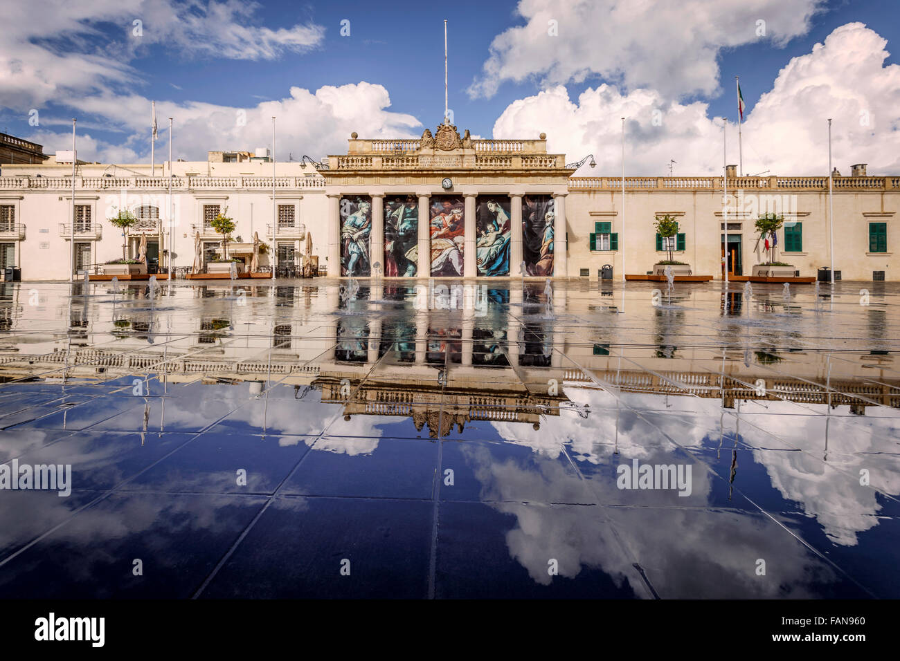 Main Guard Building, St George's Square, Valletta, Malta Stock Photo ...