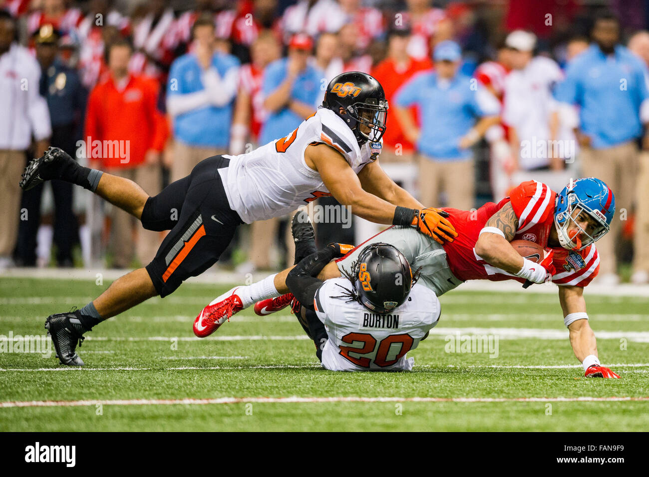 New Orleans, Los Angeles, USA. 1st January, 2016. Ole Miss tight end ...