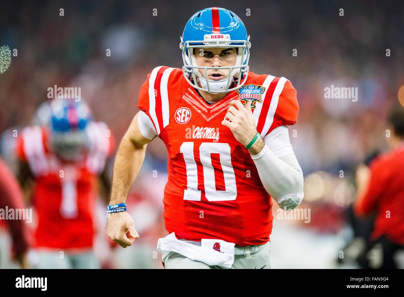 New Orleans, Los Angeles, USA. 1st January, 2016. Ole Miss quarterback ...