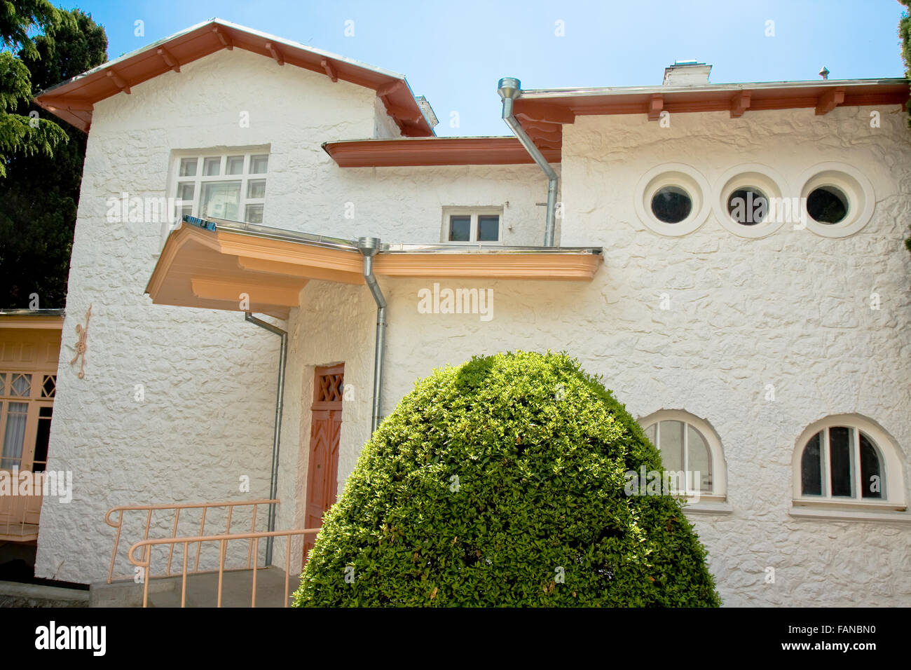 YALTA, UKRAINE - MAY 17: house-museum of Chekhov, where he lived in ...